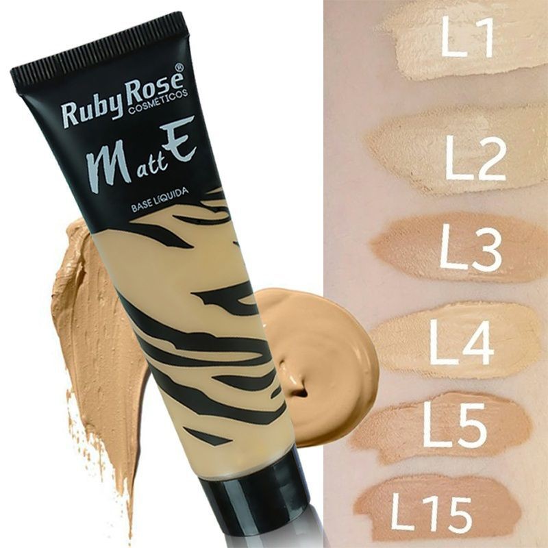 Base Liquida Matte Ruby Rose - Nova Formula | Shopee Brasil