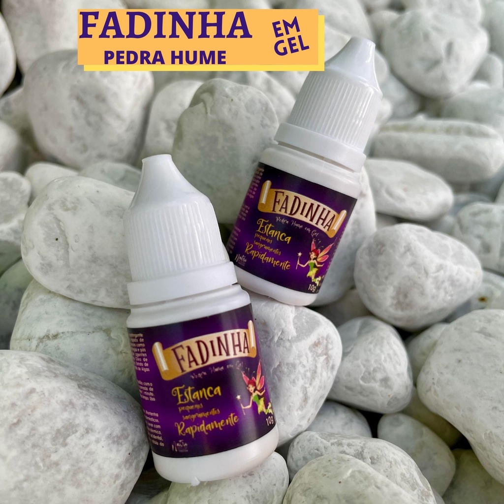 Pedra hume em gel 10g fadinha nutri estanca sangue rapidamente unha ...