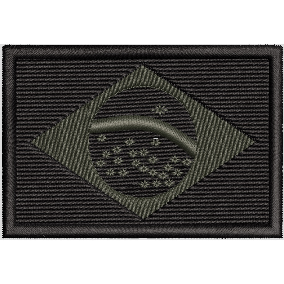 PATCH BORDADO Bandeira do Brasil NEGATIVO | Shopee Brasil