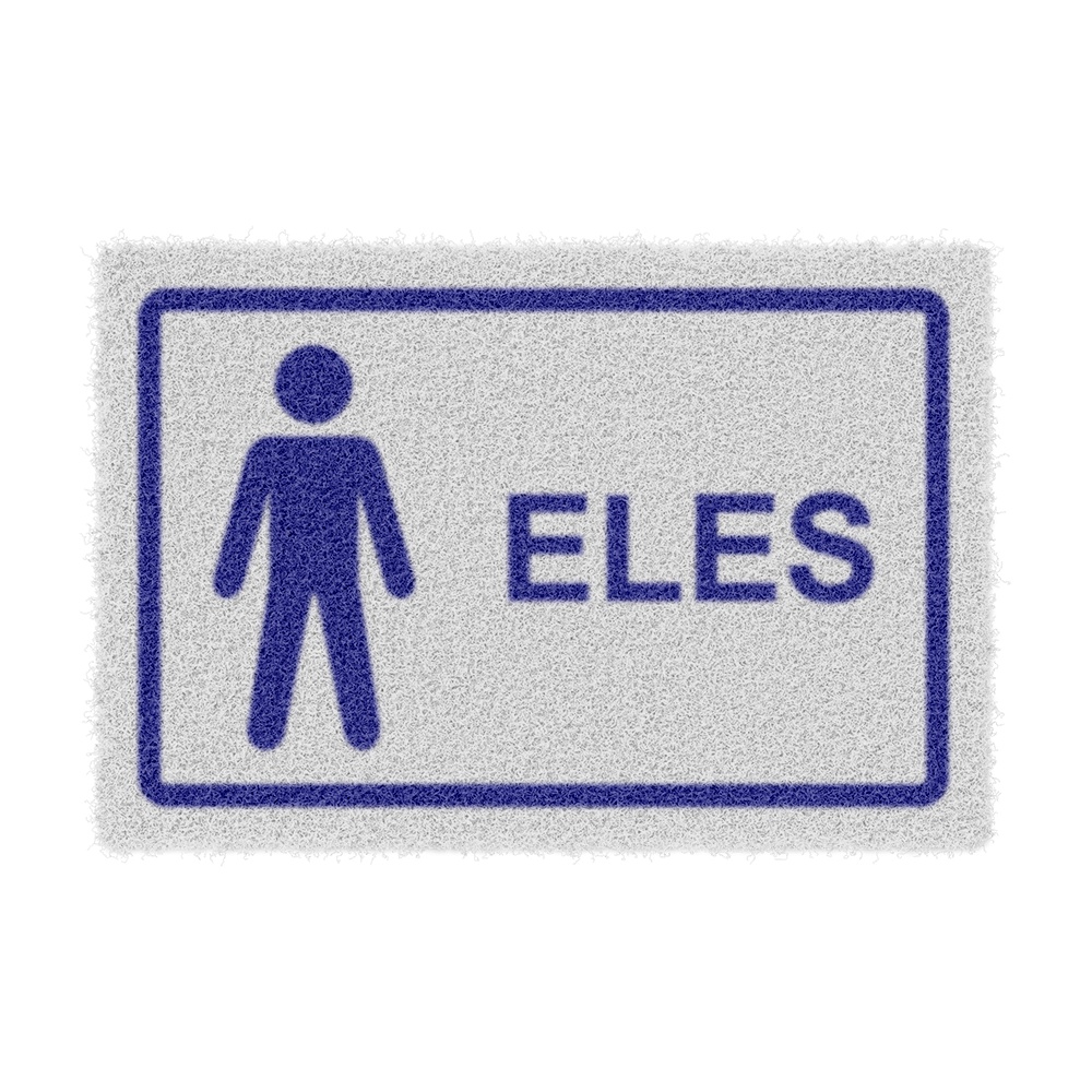 Tapete Capacho Banheiro Eles Homens Masculino Banheiro WC Toalete ...