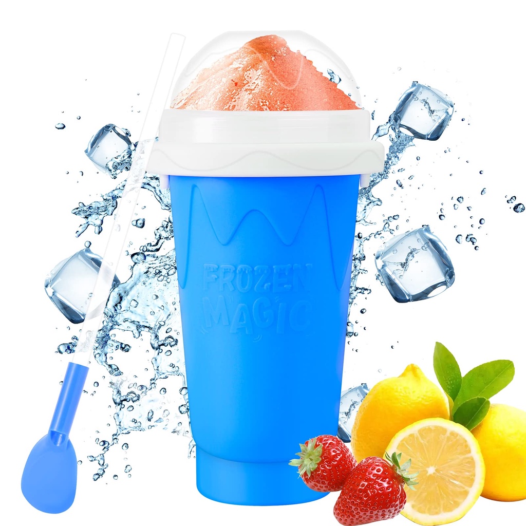 Copo de gelo Slushy Maker Magic Squeeze Ice Cup Smoothie Cup portátil ...