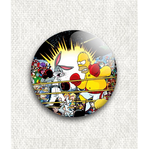 Boton Pernalonga vs. Homer [ Os Simpsons ] | Shopee Brasil