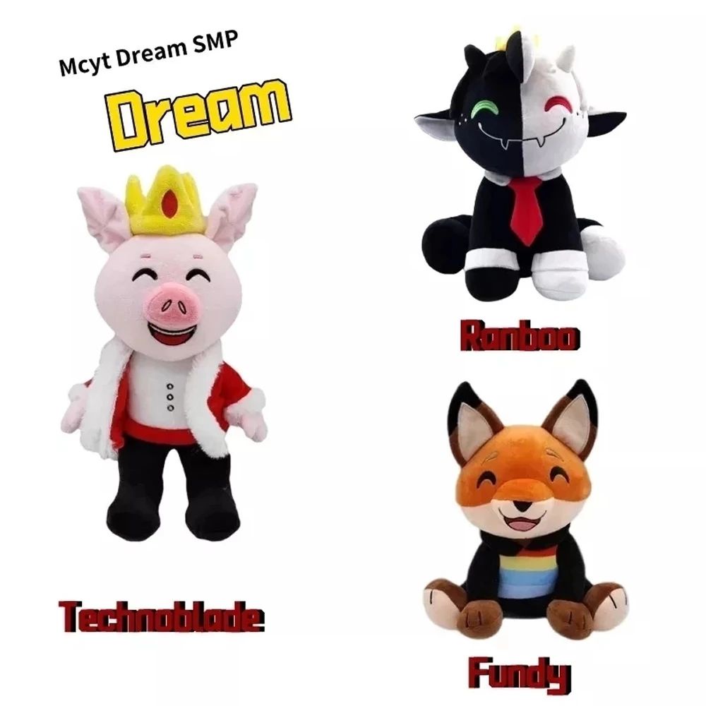 Youtooz Technoblade Technoplane Drame SMP Plush Toy Pig Stuffed Doll ...