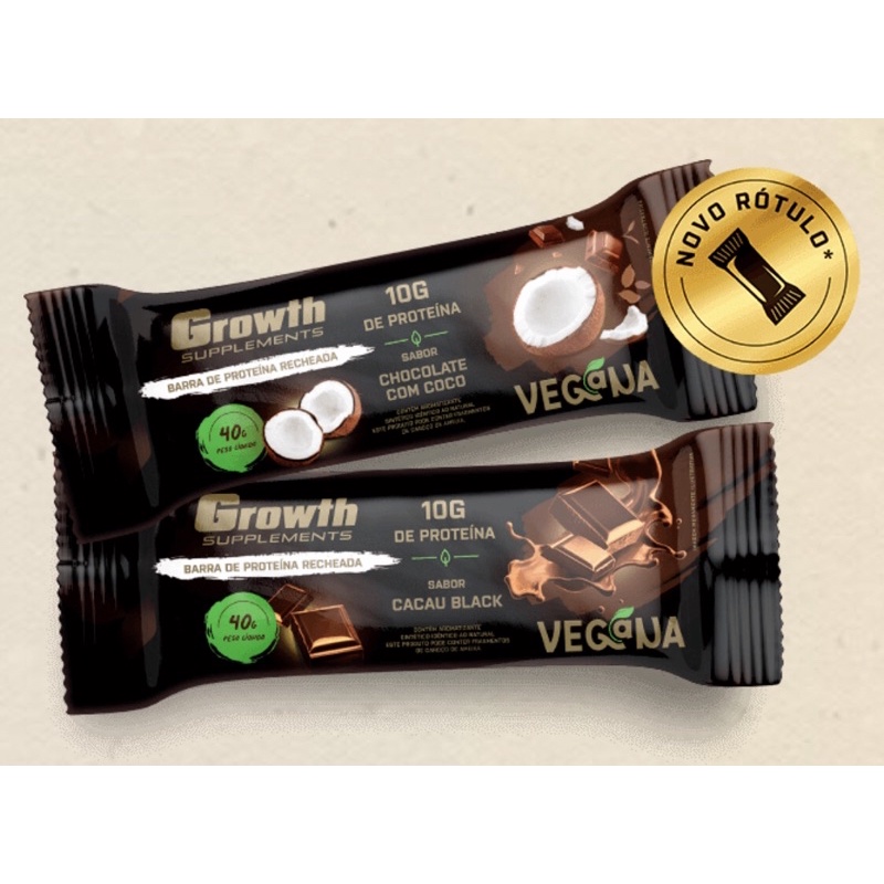 Barra Barrinha Proteína Simples / Vegana / Recheada Bar Protein - Caixa ...