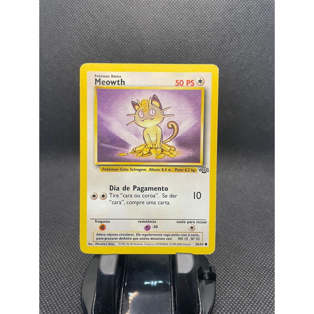 Meowth 56/64 Jungle Pokemon TCG Antigo | Shopee Brasil