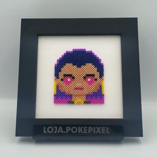 Quadro Reyna Fan Art - Valorant (14x14cm) / Pixel Art / Quadrinho Geek ...