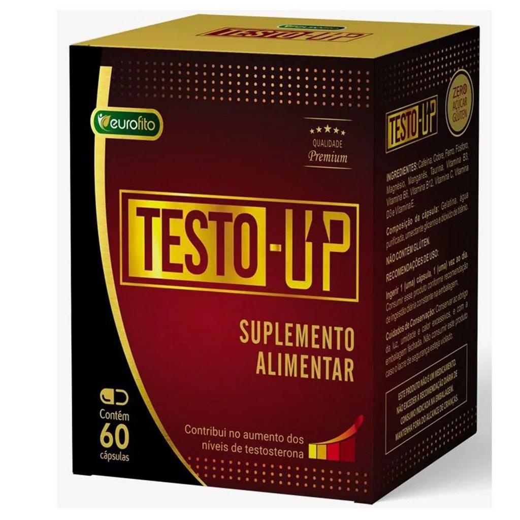 TESTO UP 60CAPS EUROFITO | Shopee Brasil