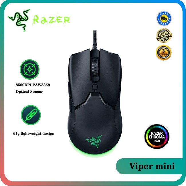 Razer Viper mini Edition gaming mouse 8500DPI PAW3359 optical sensor ...