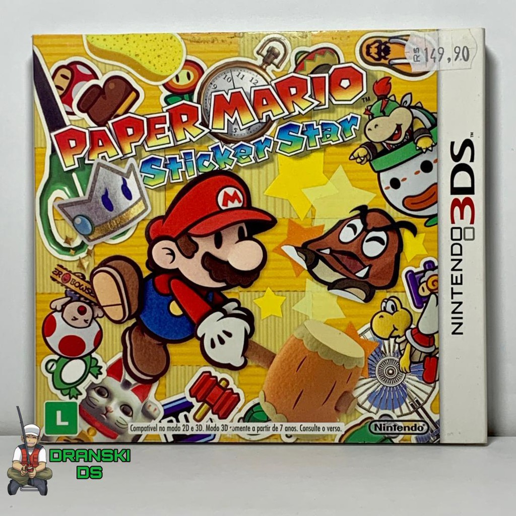 Paper Mario Sticker Star 3DS | Shopee Brasil