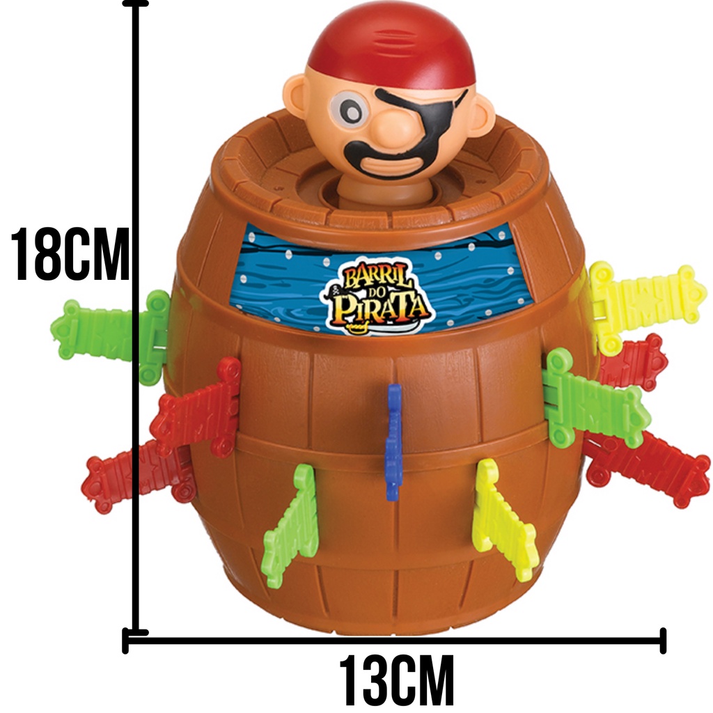 Jogo Pula Pirata Brinquedo Jogo de Mesa Tabuleiro | Shopee Brasil