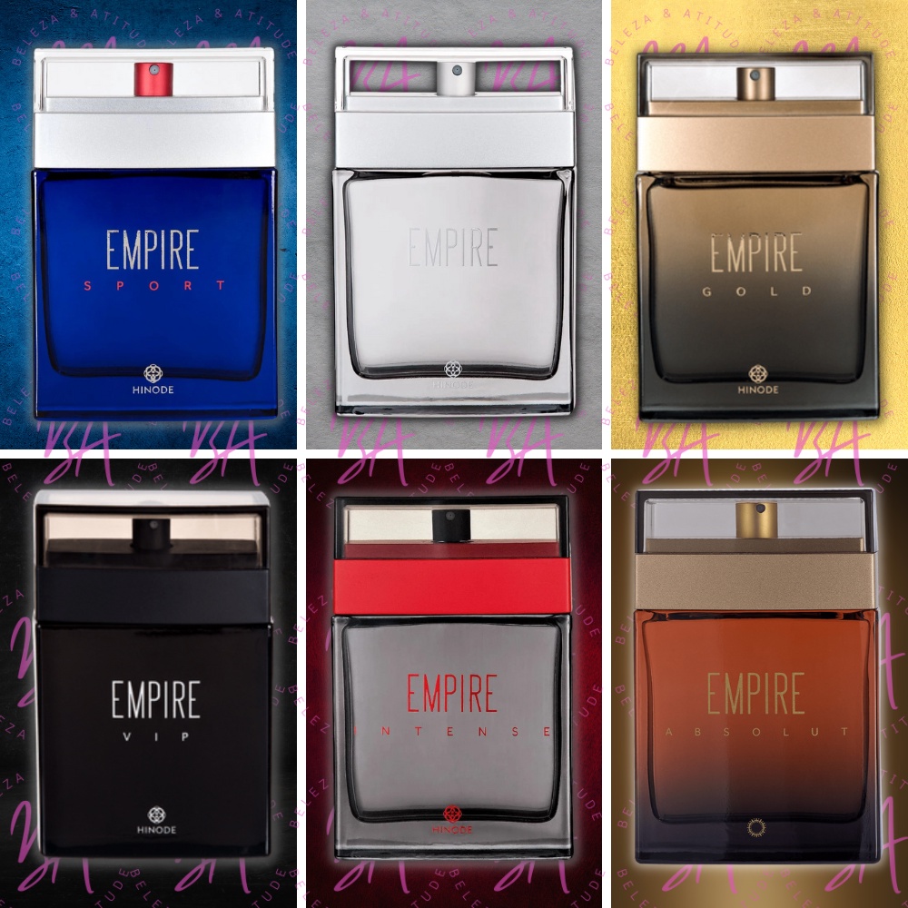 Perfume Masculino Empire, Gold, Sport, Intense, Vip e Absolut Hinode ...
