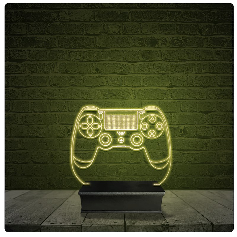 Led Luminária Acrílico Abajur - Controle ps4 playstation | Shopee Brasil