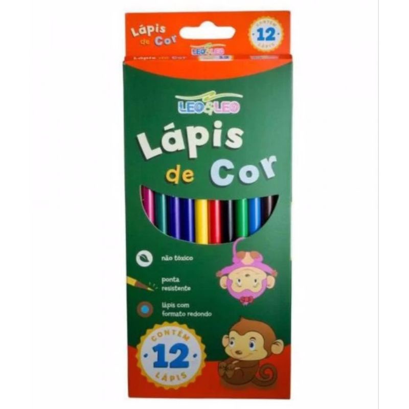 Lapis de Cor/lapis de colorir 12 cores sextavado | Shopee Brasil