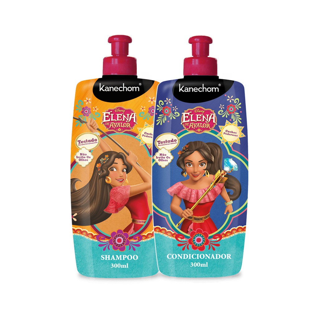 SHAMPOO + CONDICIONADOR KIT INFANTIL PRINCESA HELENA AVALON DISNEY 300 ...