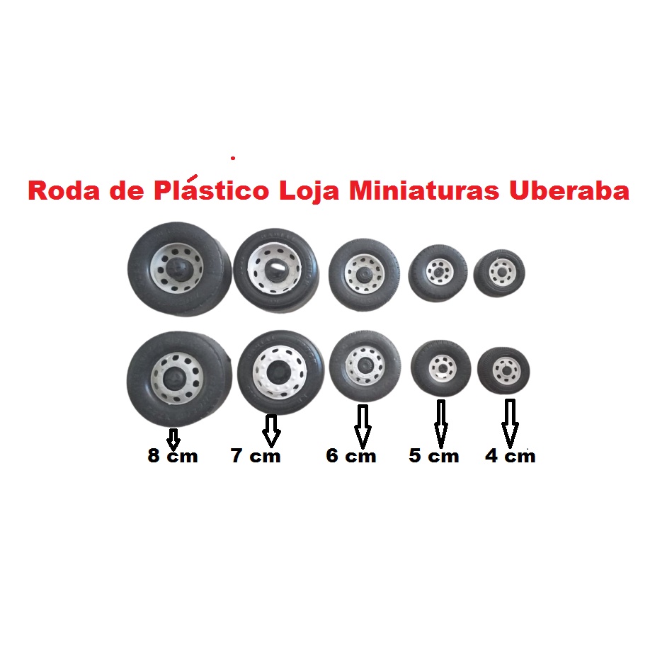Kit rodas de plastico 20 de cada | Shopee Brasil