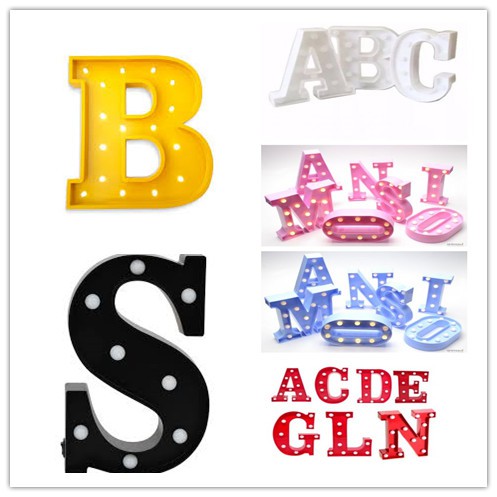 Letra Letras 3d Led Luminaria Decoracao Mensagem Tema | Shopee Brasil