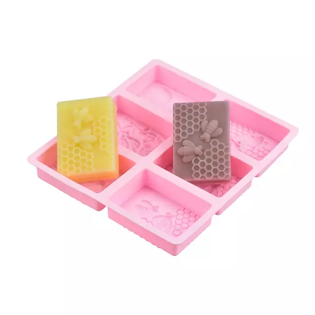 Forma Sabonete Silicone Retangular (Molde Sabonete Caseiro) Artesanal ...