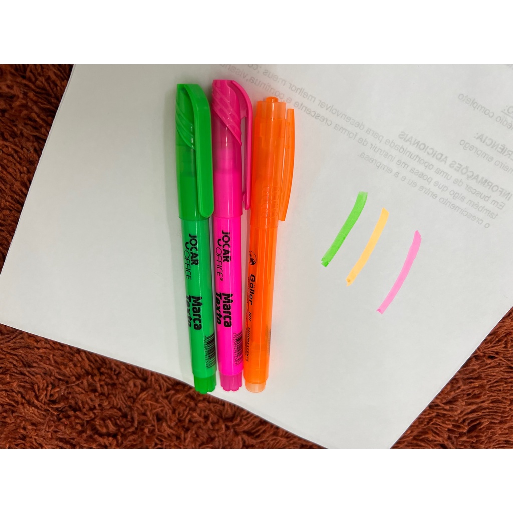 kit 3 marcar textos | Shopee Brasil