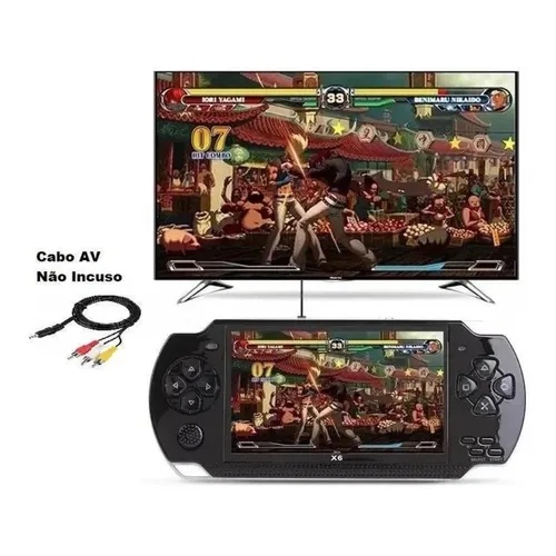 Vídeo Game Retrô Portátil com 10.000 Jogos - Tela 4:3 - Mp5 Mp6 ...