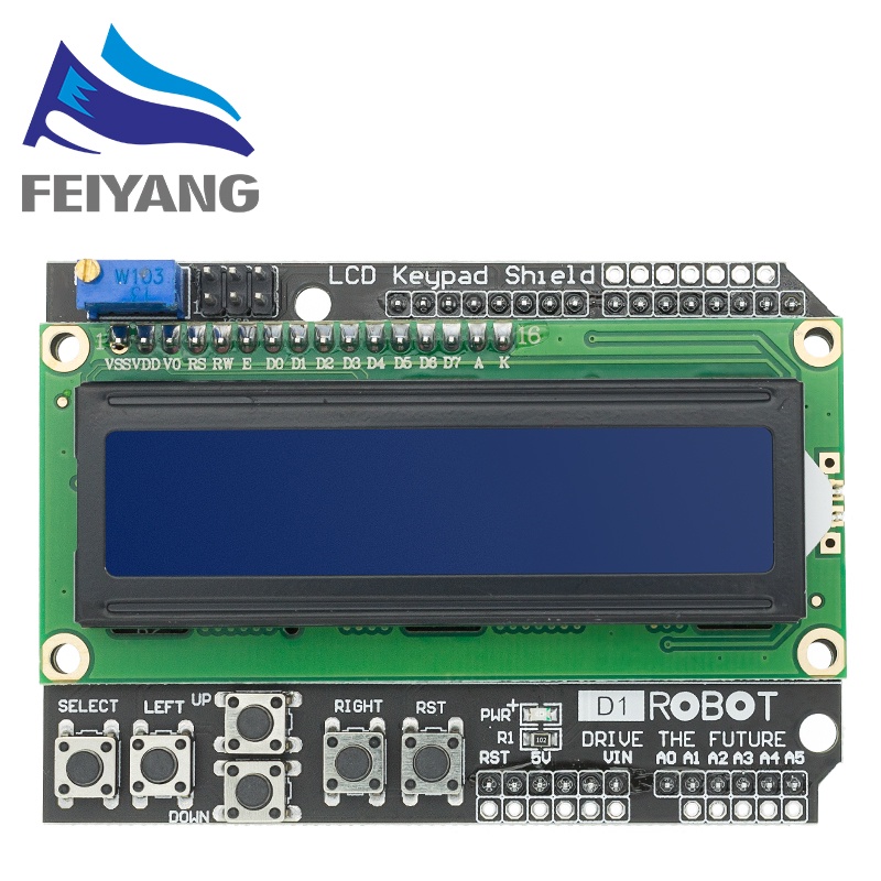 Arduino Lcd 1602 Display Cristal Líquido Teclado Escudo Lcd1602 ... Arduino Lcd 1602 Display Cristal Líquido Teclado Escudo Lcd1602 ...