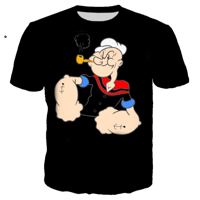 Camiseta Masculina Popeye Popai Personagem Desenho T-shirt | Shopee Brasil