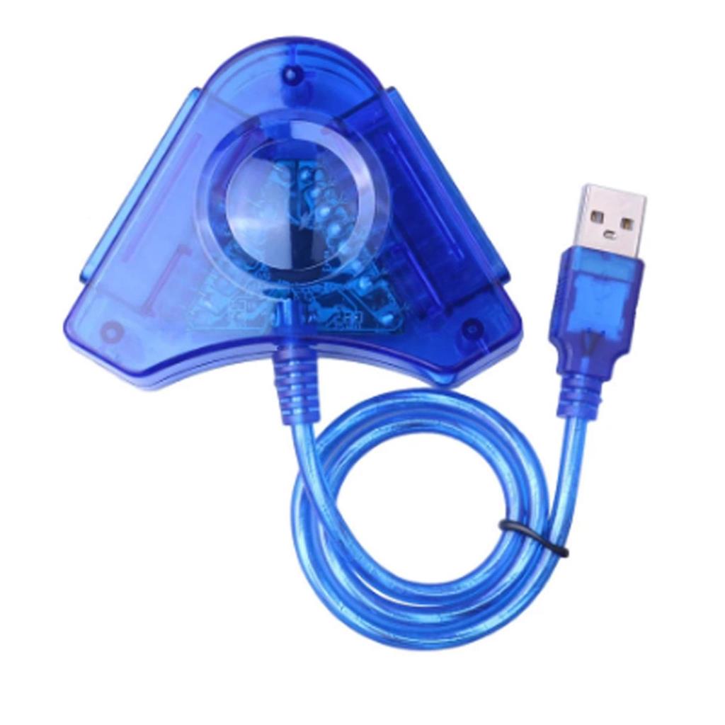 Adaptador Usb Duplo P/ Controles Ps2 E Ps1 Ligue No Pc | Shopee Brasil