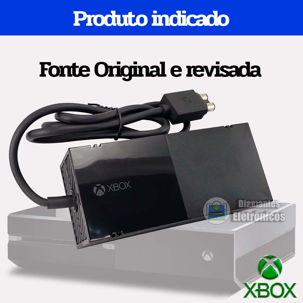 Fonte Xbox One FAT Original Microsoft 100% Restaurada Garantia | Shopee ...