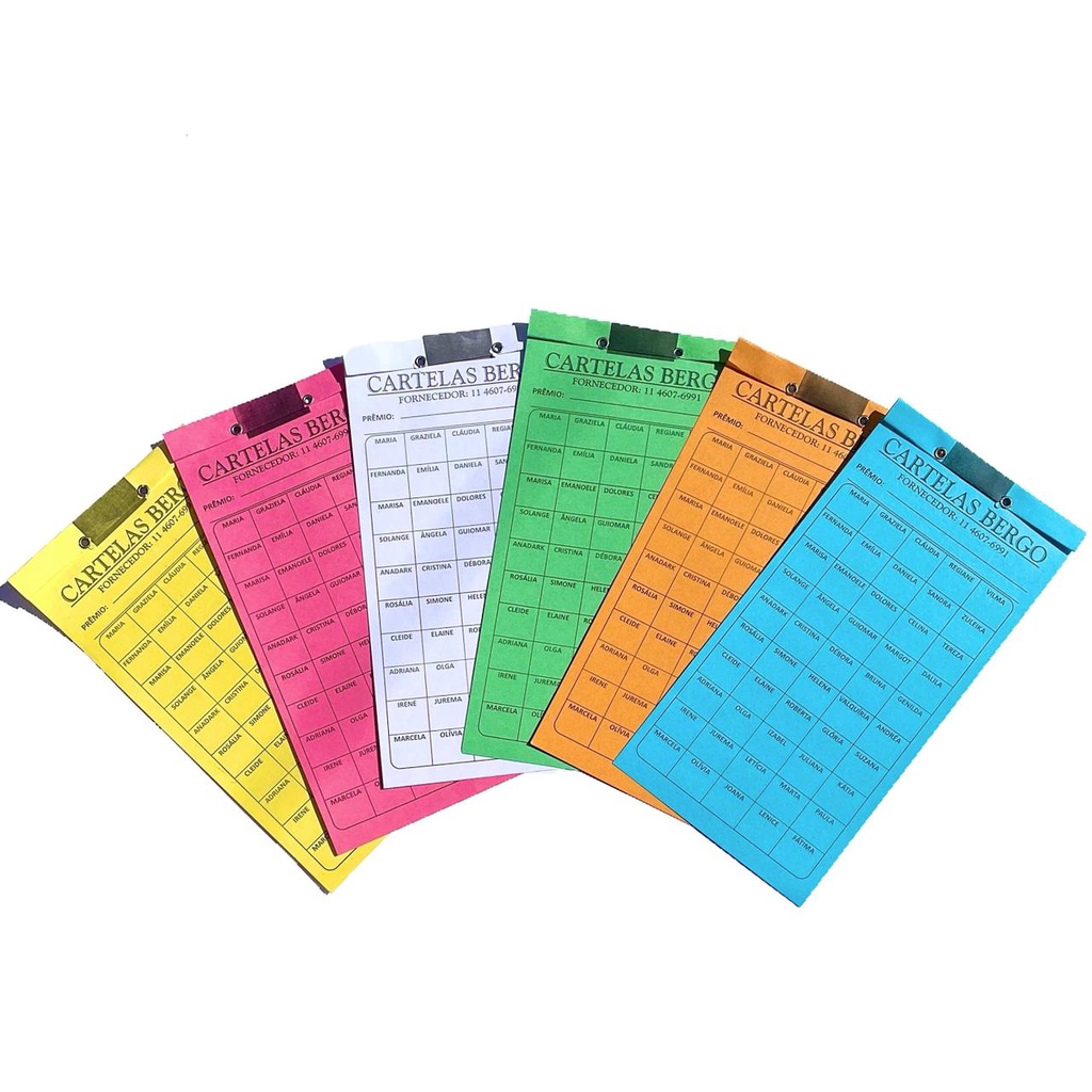 Rifa cartela 100 nomes | BeeCost