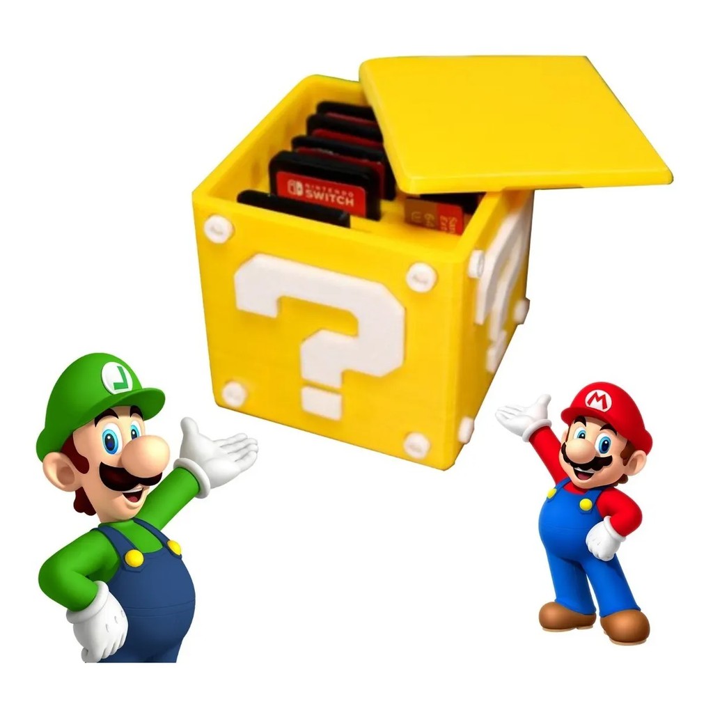 Caixa Super Mário Para Jogos Nintendo Switch Porta Jogos | BeeCost