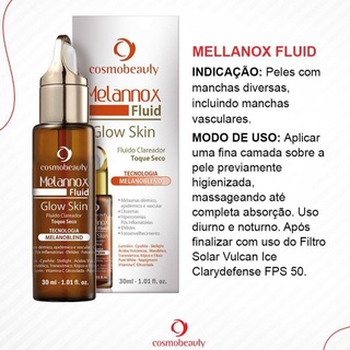 MELANNOX FLUID GLOW SKIN - Fluido Clareador Cosmobeauty - 30ml | Shopee ...