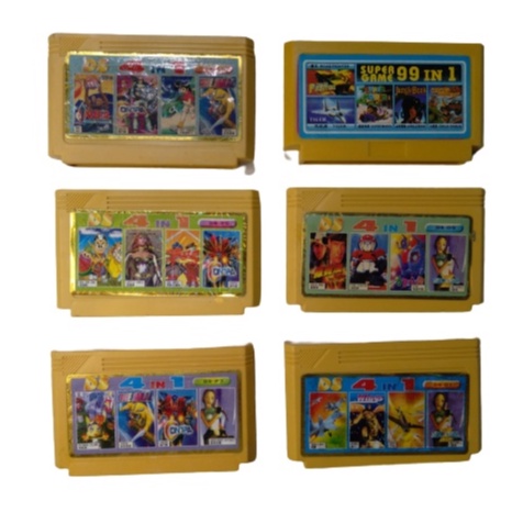 Fita cartucho Polystation nintendinho nes 8 Bits 60 Pinos 4 em 1 escolha a sua | Shopee Brasil