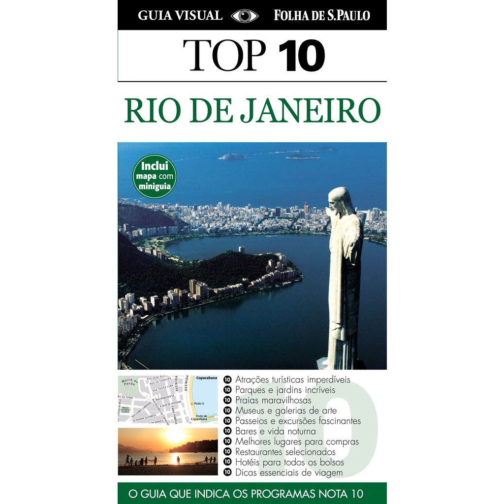 Guia Visual - Rio De Janeiro Top 10 Inclui Mapa Com Miniguia | Shopee ...
