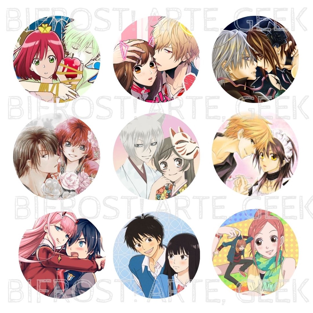 Kit 9 Botons Anime Shoujo 1 Kamisama Yona Darling Love Maid | Shopee Brasil