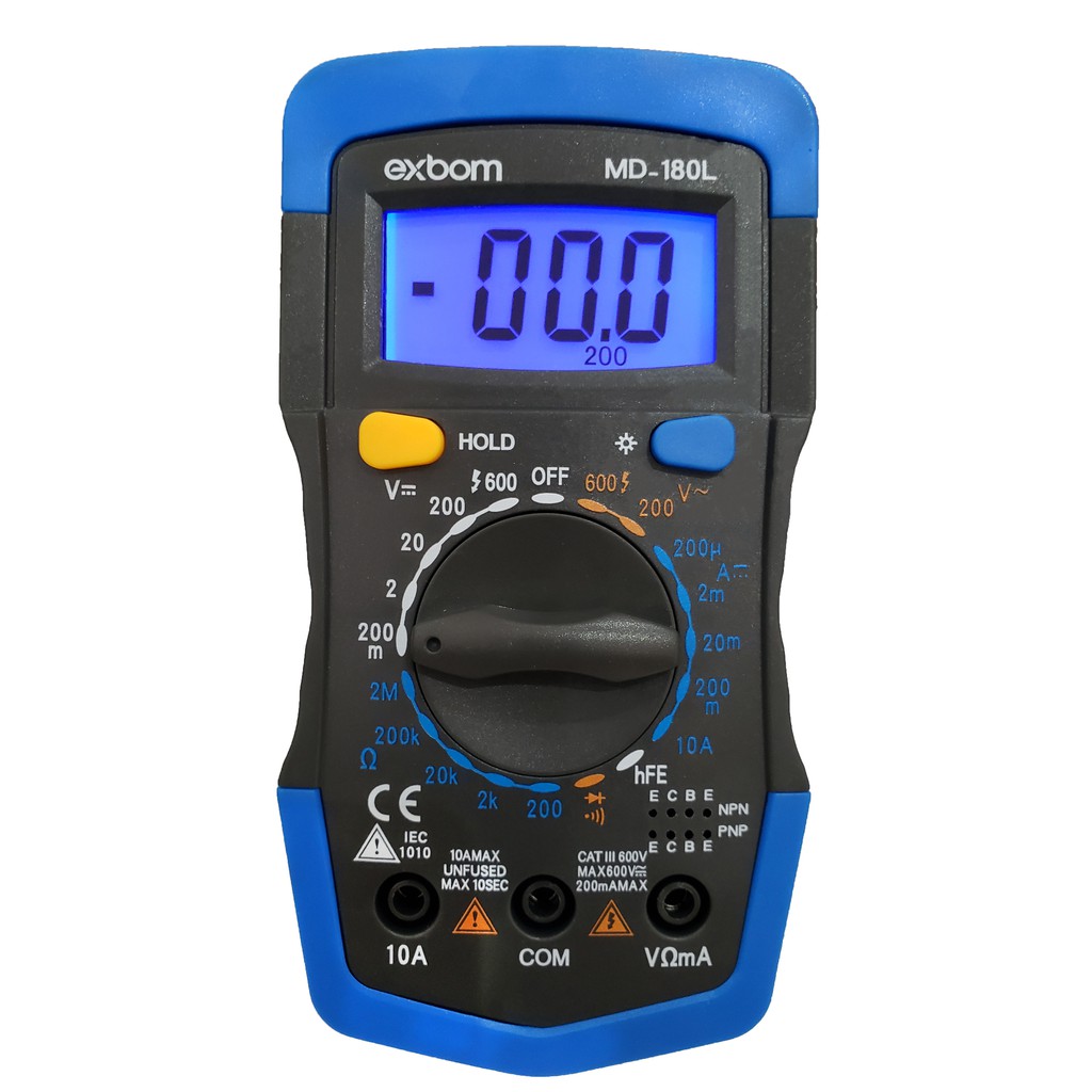 MULTIMETRO DIGITAL PROFISSIONAL COM BIP E ILUMINAÇÃO | Shopee Brasil