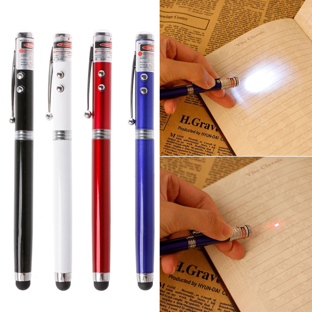 Caneta Stylus LED 4 Em 1 Para Tablet/Laptop | Shopee Brasil
