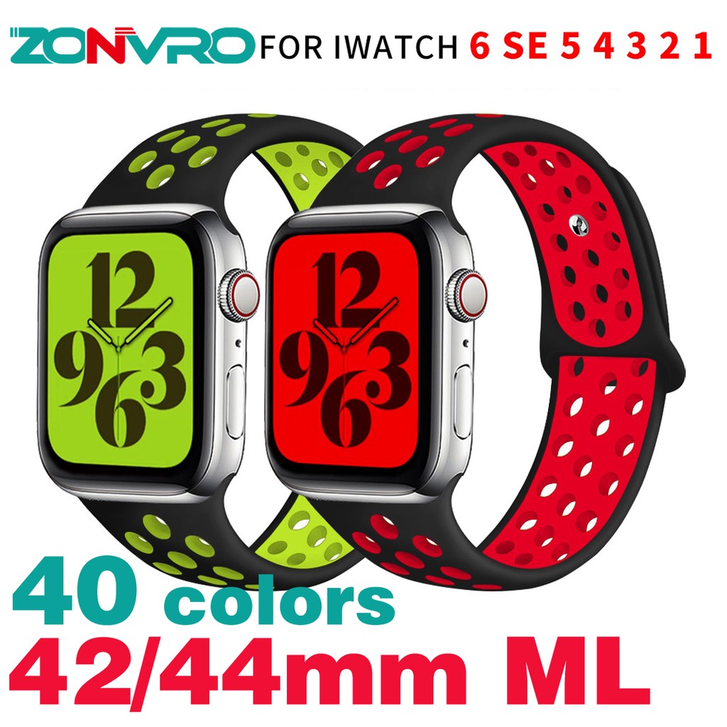 Pulseira De Silicone Para Apple Watch Band 44mm 42mm ml Relógio ...