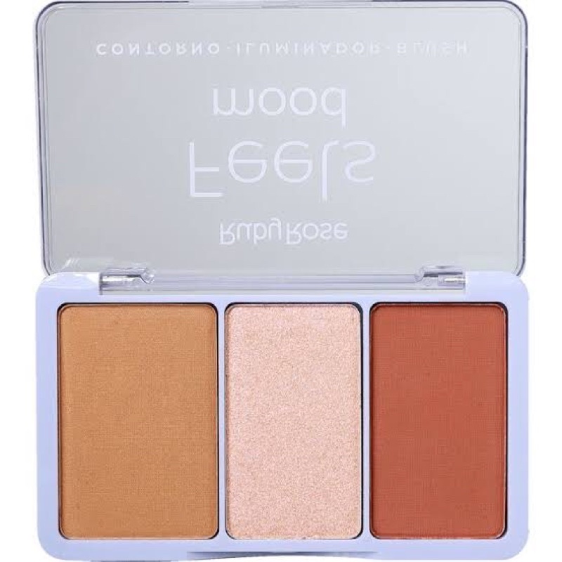 Paleta De Contorno, Iluminador E Blush Feels Mood - Ruby Rose | Shopee Brasil