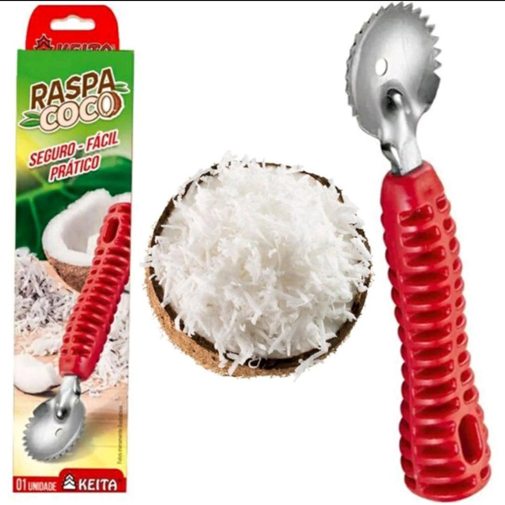 Raspador de Coco Facil Pratico Inox - Raspa Coco Inox | Shopee Brasil