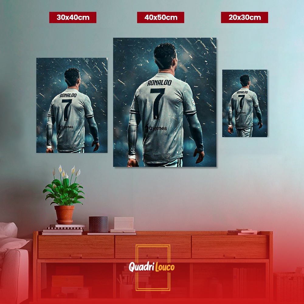 Quadro do Cristiano Ronaldo (CR7) #04 | Shopee Brasil