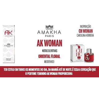 AK Woman Perfume de Bolsa 15 ml Feminino Amakha Paris | Shopee Brasil