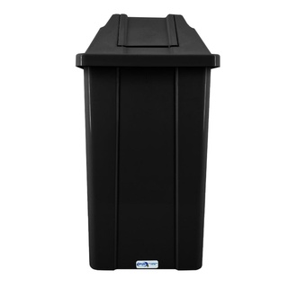Lixeira Quadrada com Tampa Basculante 60 Litros Preta JSN | Shopee Brasil