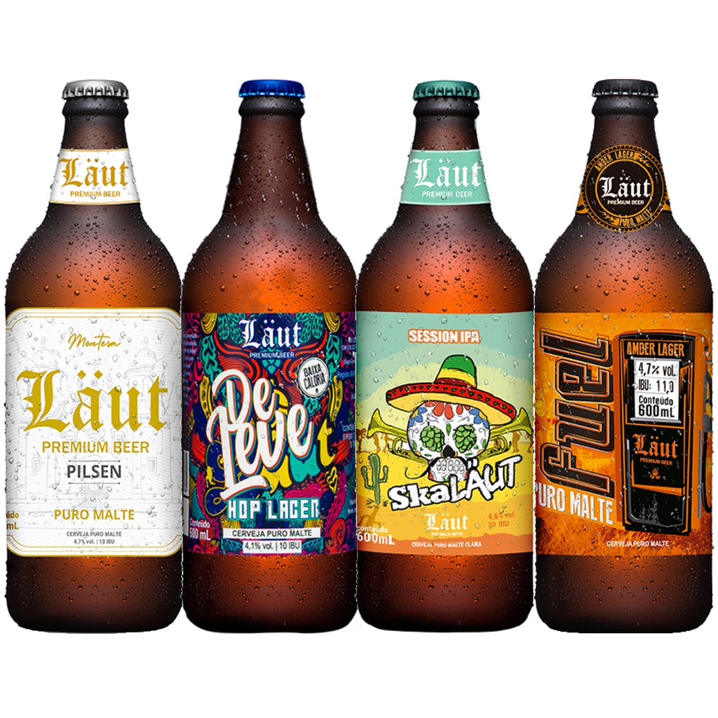 Kit Quarteto Cervejas Artesanais Läut | Shopee Brasil