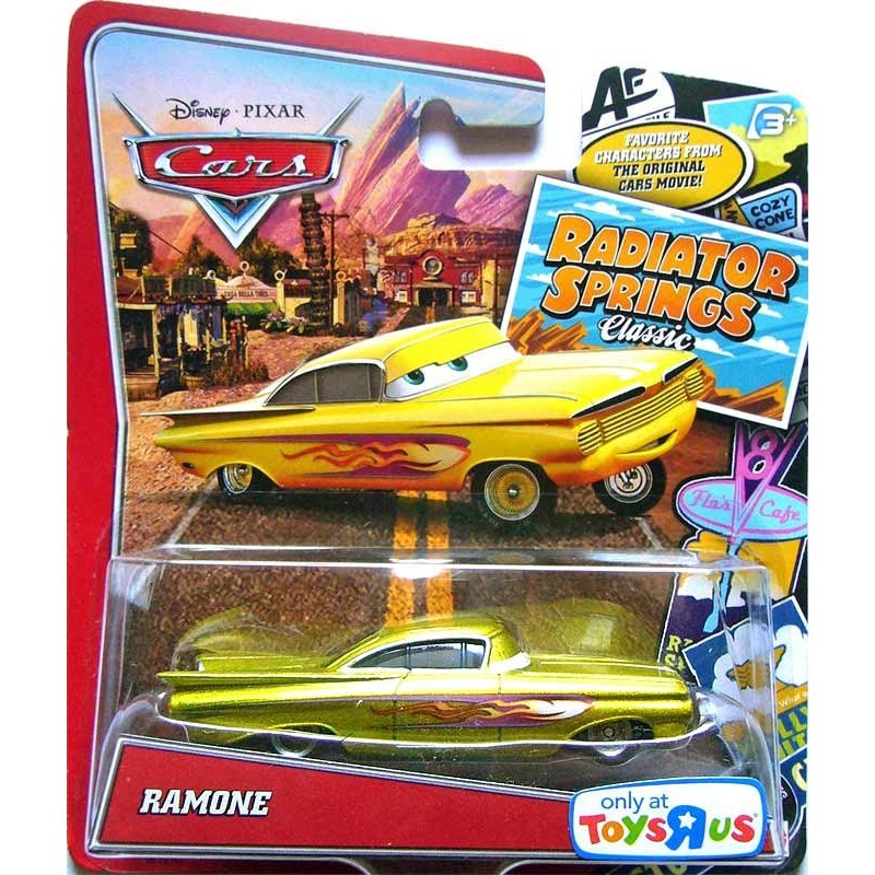 Disney Cars Carros Pixar Yellow Ramone Radiator Springs Classic Mattel ...