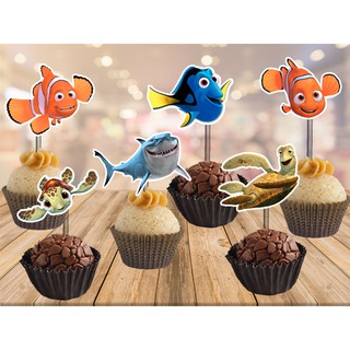 Topper Procurando Nemo - 50 Unidades | Shopee Brasil