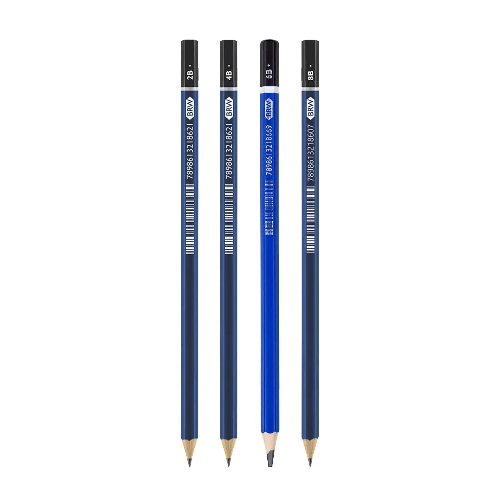 Lápis Técnico HB/2B/4B/6B/8B Desenho Esboço Unidade | Shopee Brasil