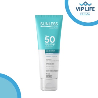 Protetor Solar Facial Sunless FPS 50 60g Farmax | Shopee Brasil