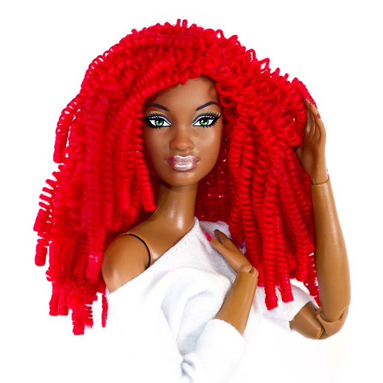 Peruca Para Boneca Barbie/Fashion Royalty ou Similares - Doll Wig ...