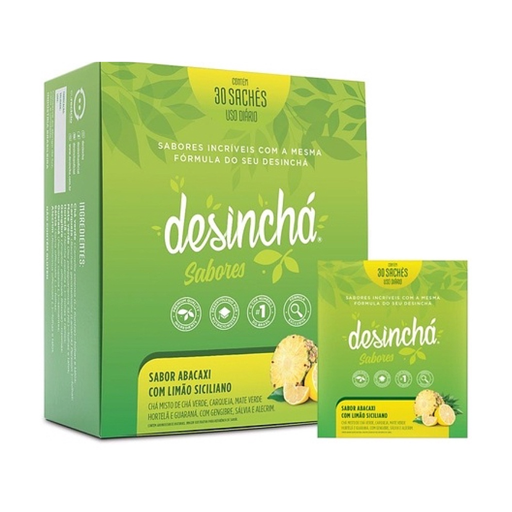 Desinchá 30 Sachês - 100% Original - Vários sabores | Shopee Brasil