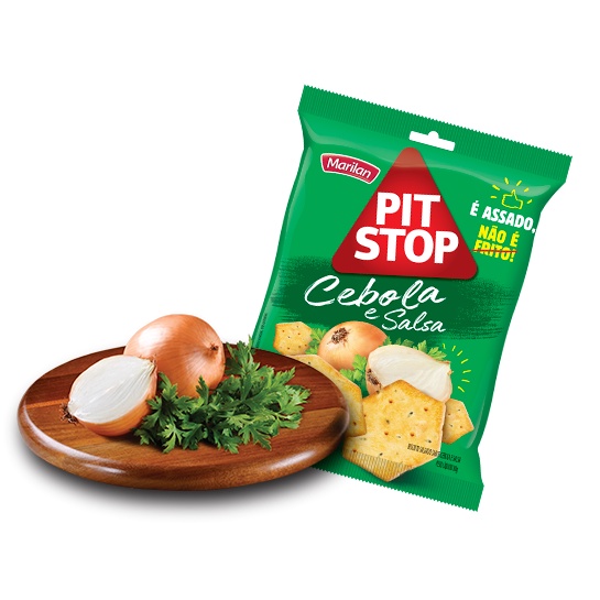 Pit Stop Snack 80g- Cebola E Salsa ou Pastelzinho de carne ou Queijo ...