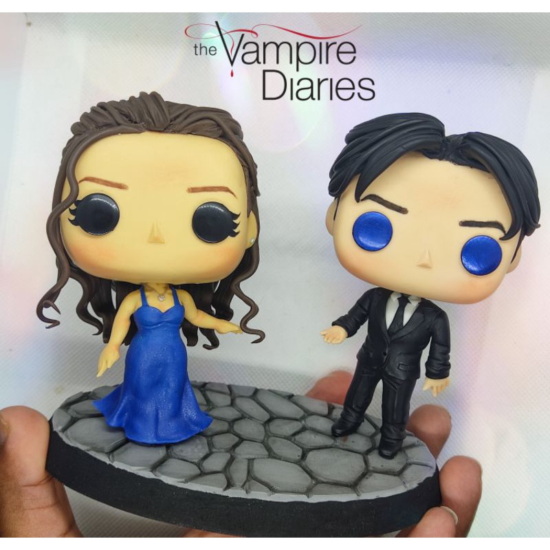 Custom Funko Pop! Caroline Forbes Klaus Mikaelson The Vampire Diaries ...
